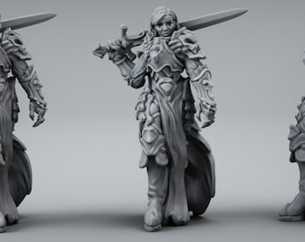 Female Winter Warrior Fighter Ranger Arctic Frozen Tabletop Games RPG ...