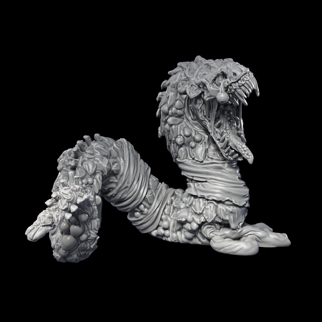 Undead Basilisk Model for Dungeons and Dragons - Etsy