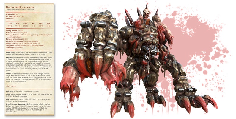 Cadaver Collector Model for Dungeons and Dragons - Etsy