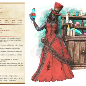 Voodoo Priestess Model for Dungeons and Dragons | Pathfinder - Etsy