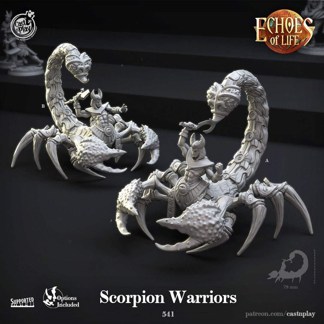 Scorpion Warriors for Dungeons and Dragons | Pathfinder - Etsy
