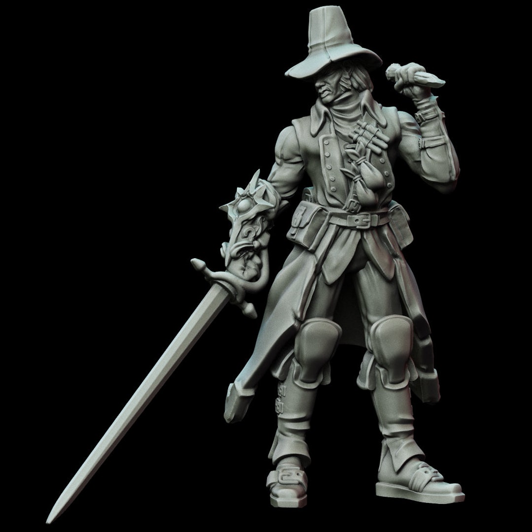 Witch Hunter Miniature for Dungeons and Dragons - Etsy