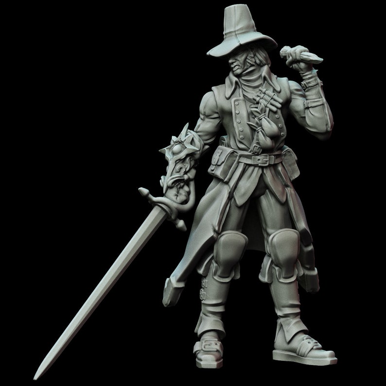 Witch Hunter Miniature for Dungeons and Dragons - Etsy