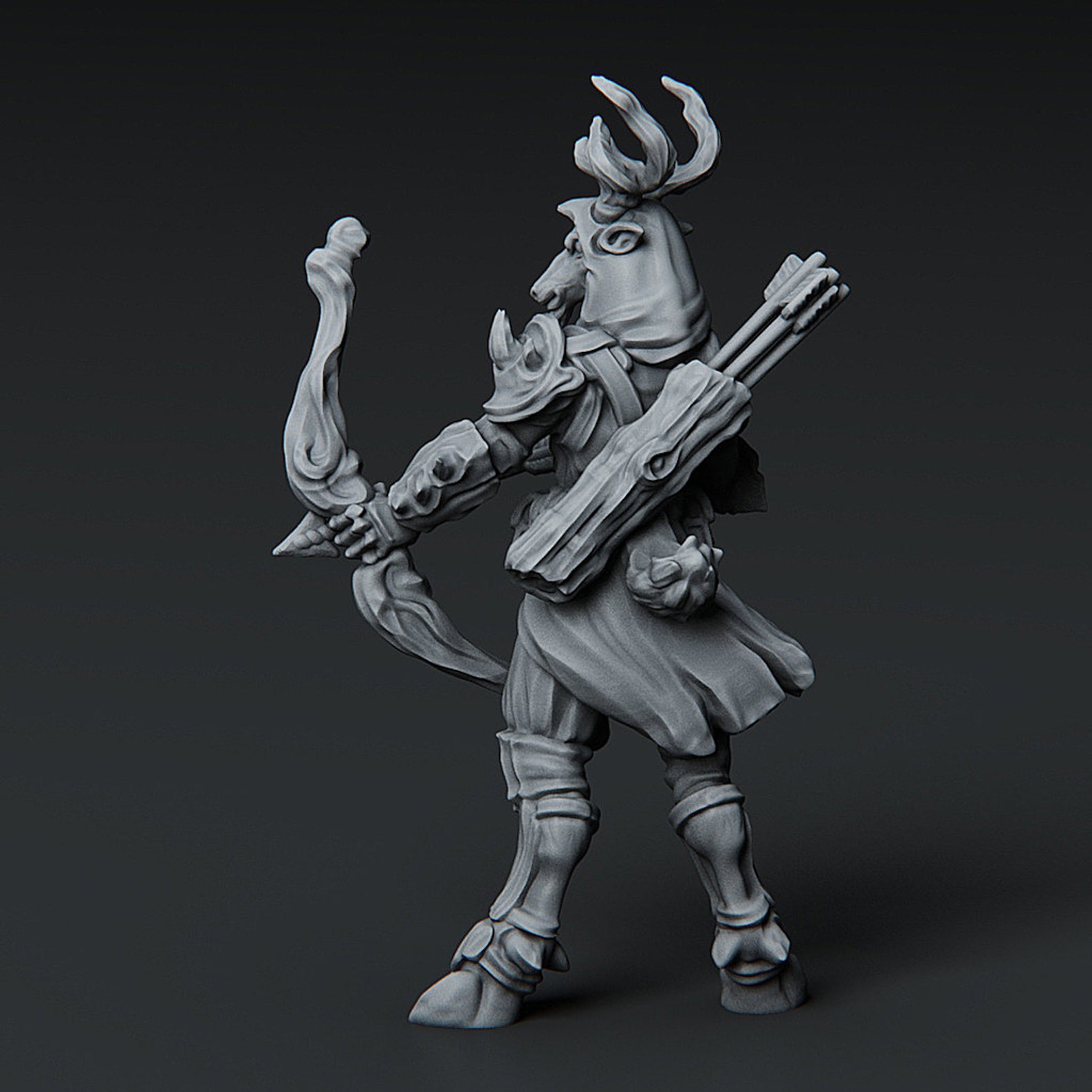 Stag Archon Miniature for Dungeons and Dragons Pathfinder - Etsy