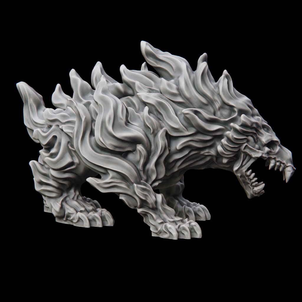 Inferno Ursus Miniature for Dungeons and Dragons - Etsy