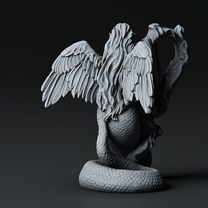 Lillend - Azatas Miniature for Pathfinder | Dungeons and Dragons - Etsy