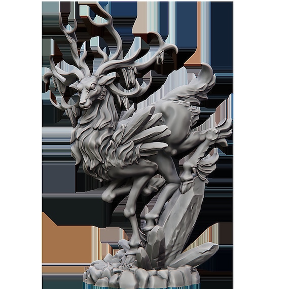 Frost Stag Miniature for Dungeons and Dragons - Etsy
