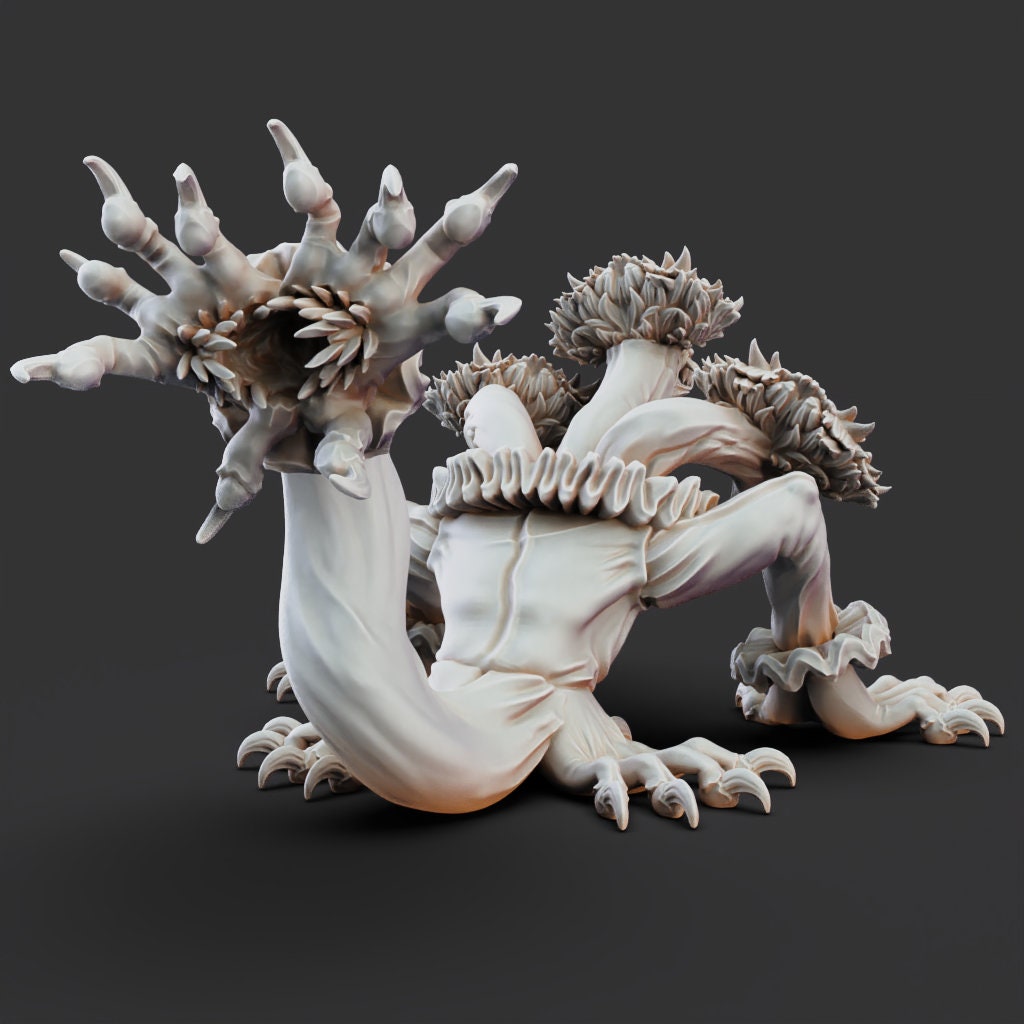Clown Hydra Miniature for Dungeons and Dragons - Etsy
