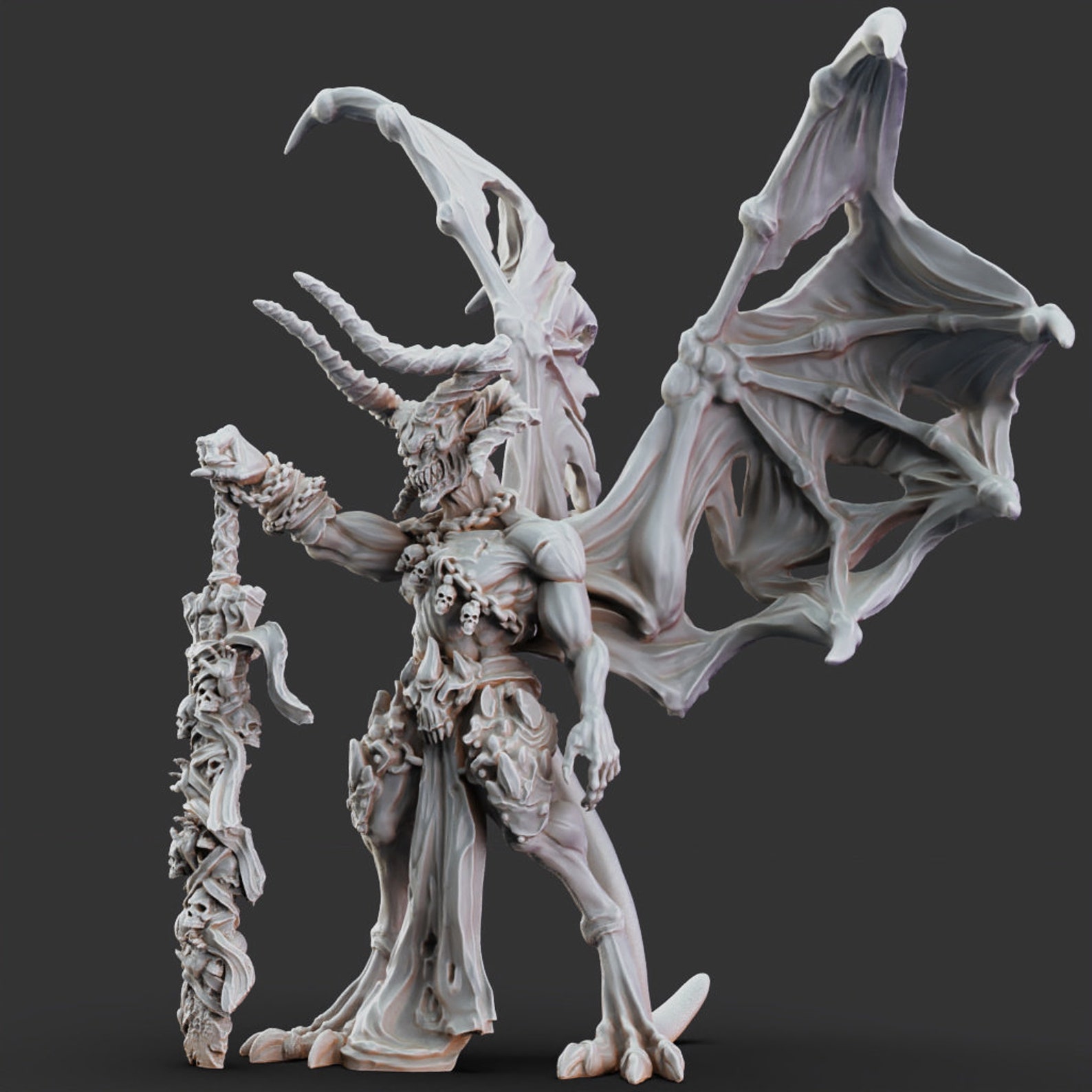 Demon Lord Miniature for Dungeons and Dragons - Etsy