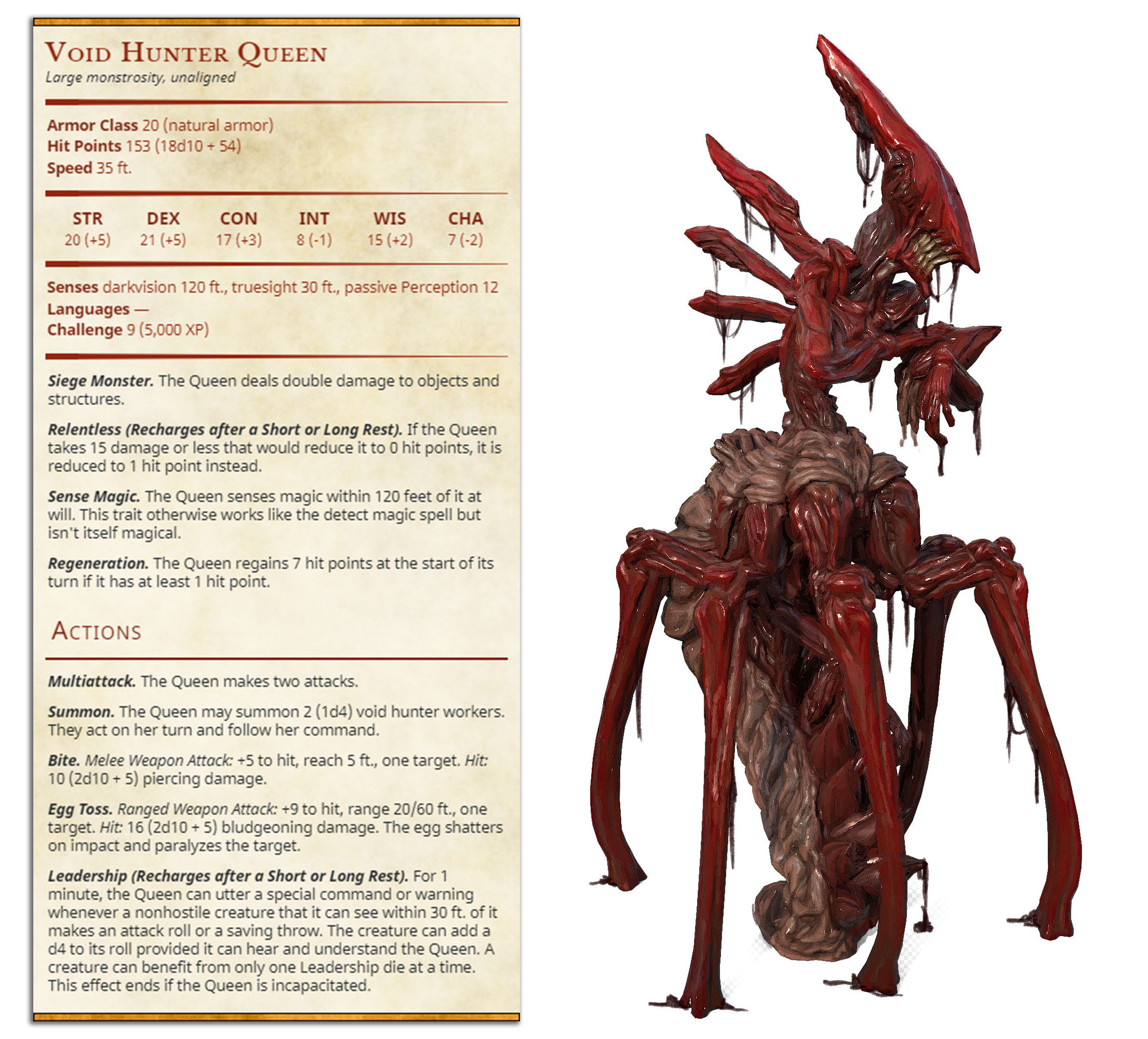 Void Hunter Queen Model for Dungeons and Dragons Pathfinder - Etsy