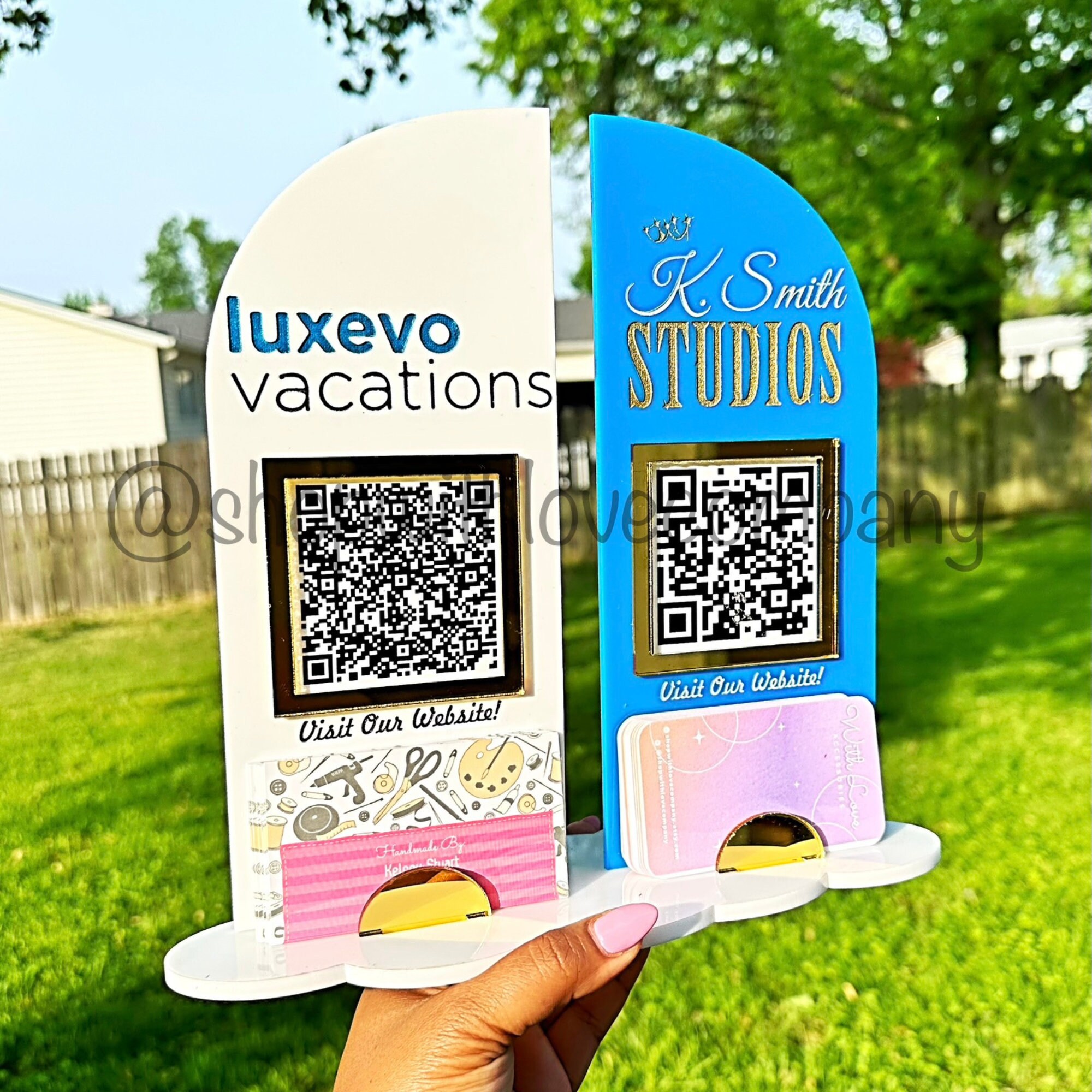 Two Arched Sign, 2 QR Code, Acrylic Sign, Scan to Pay, Decor, Signs ...
