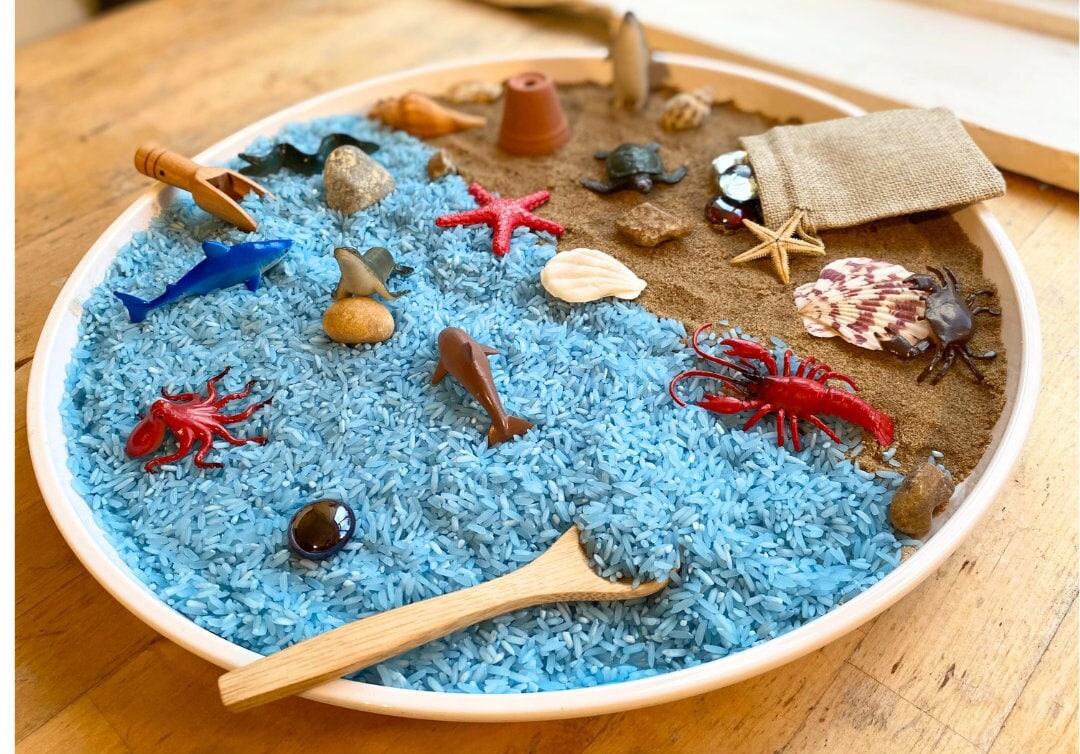 Sealife Sensory Play Kit Beach Sensory Play Marine Animals Sensory Base ...