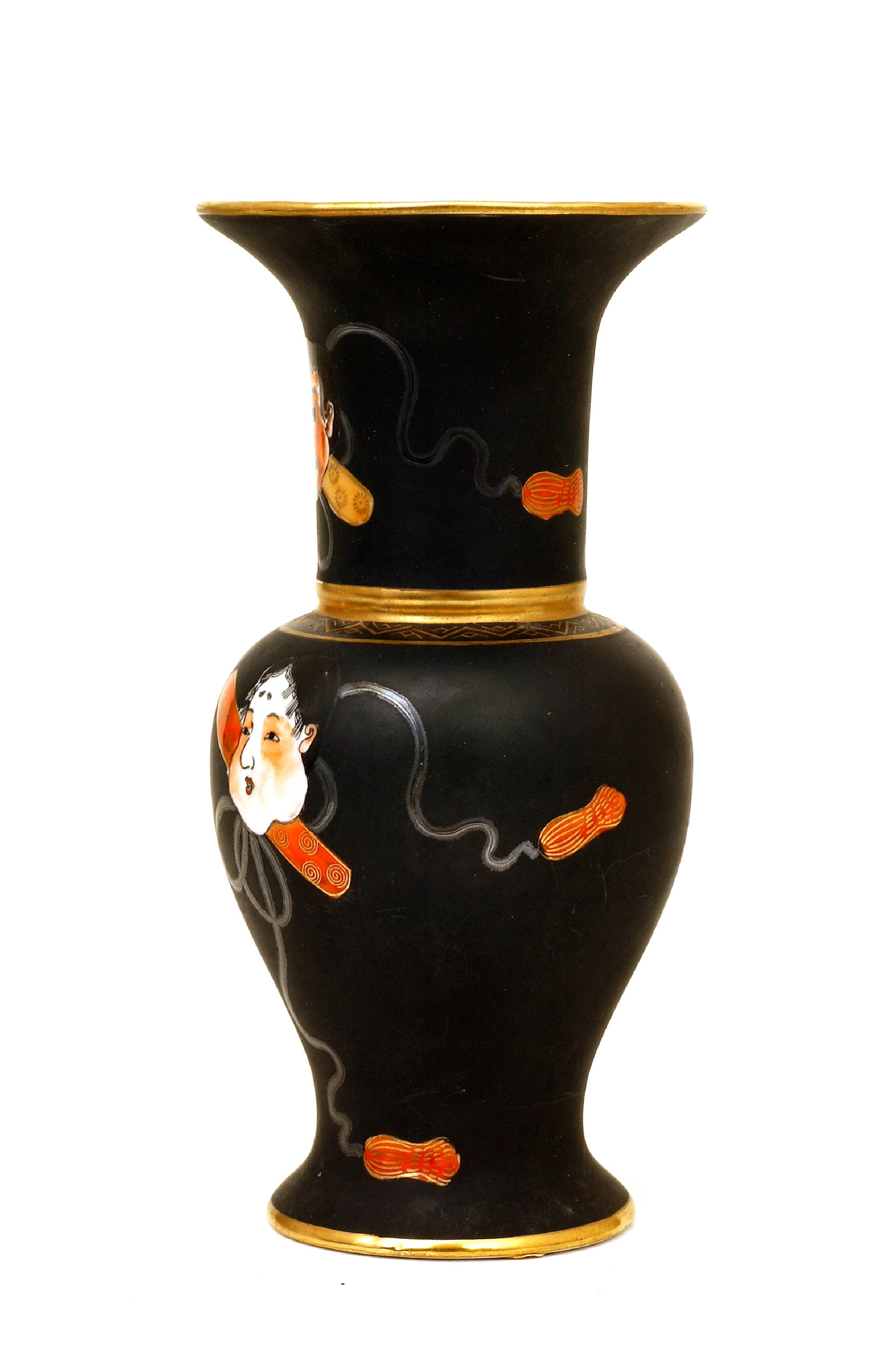 Vintage Japanese Kutani Porcelain Hannya Noh Mask Vase Marked - Etsy