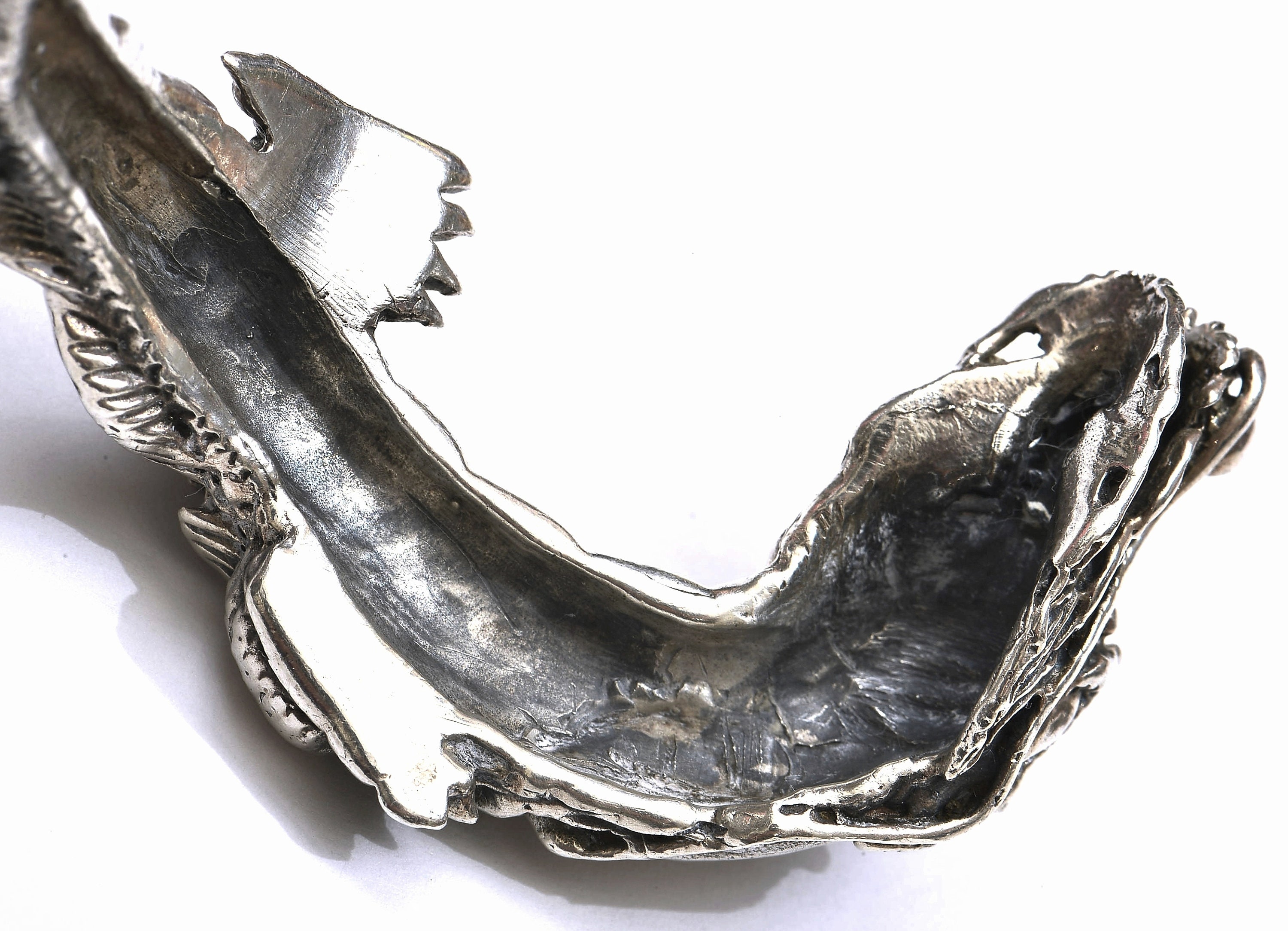 Early 20th Century Chinese Heavy Silver Dragon Men Men's Bangle ...