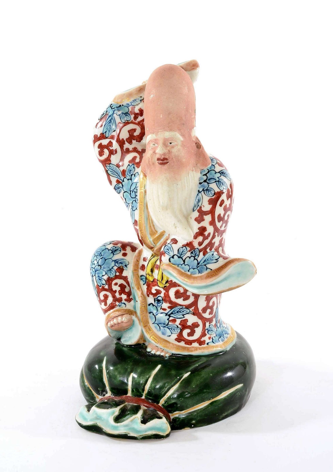 Old Japanese Kutani Porcelain Lucky God Fukurokuju Figure Figurine - Etsy