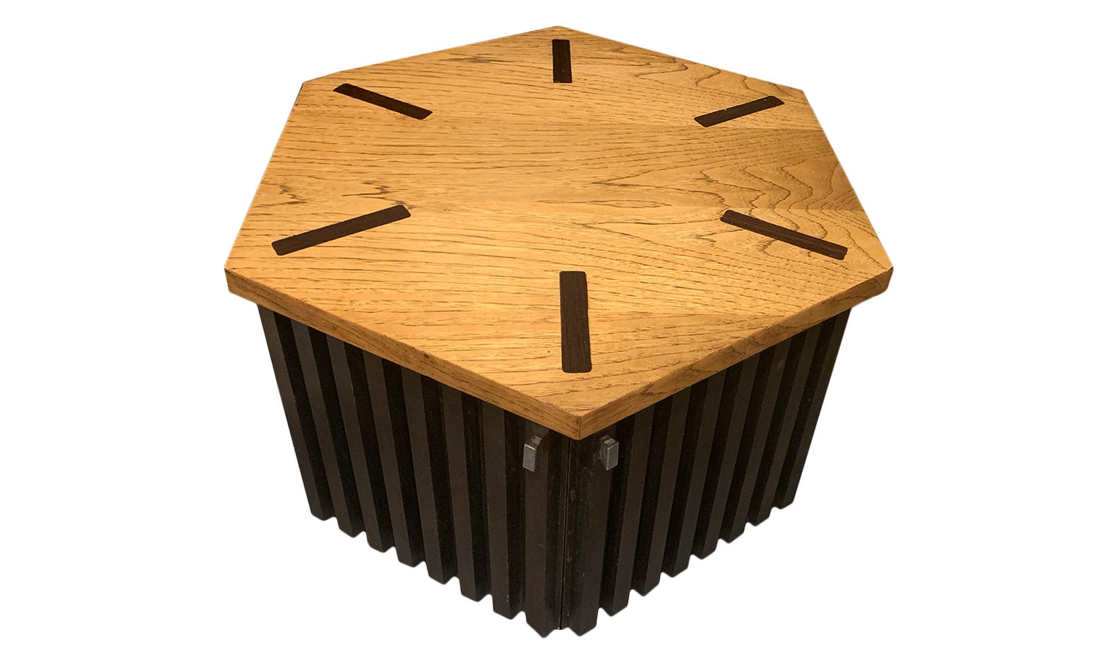 Lane Tower Suite Hexagon Walnut & Rosewood Platform Storage Coffee or ...