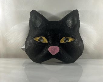 Black Cat Mask - Etsy