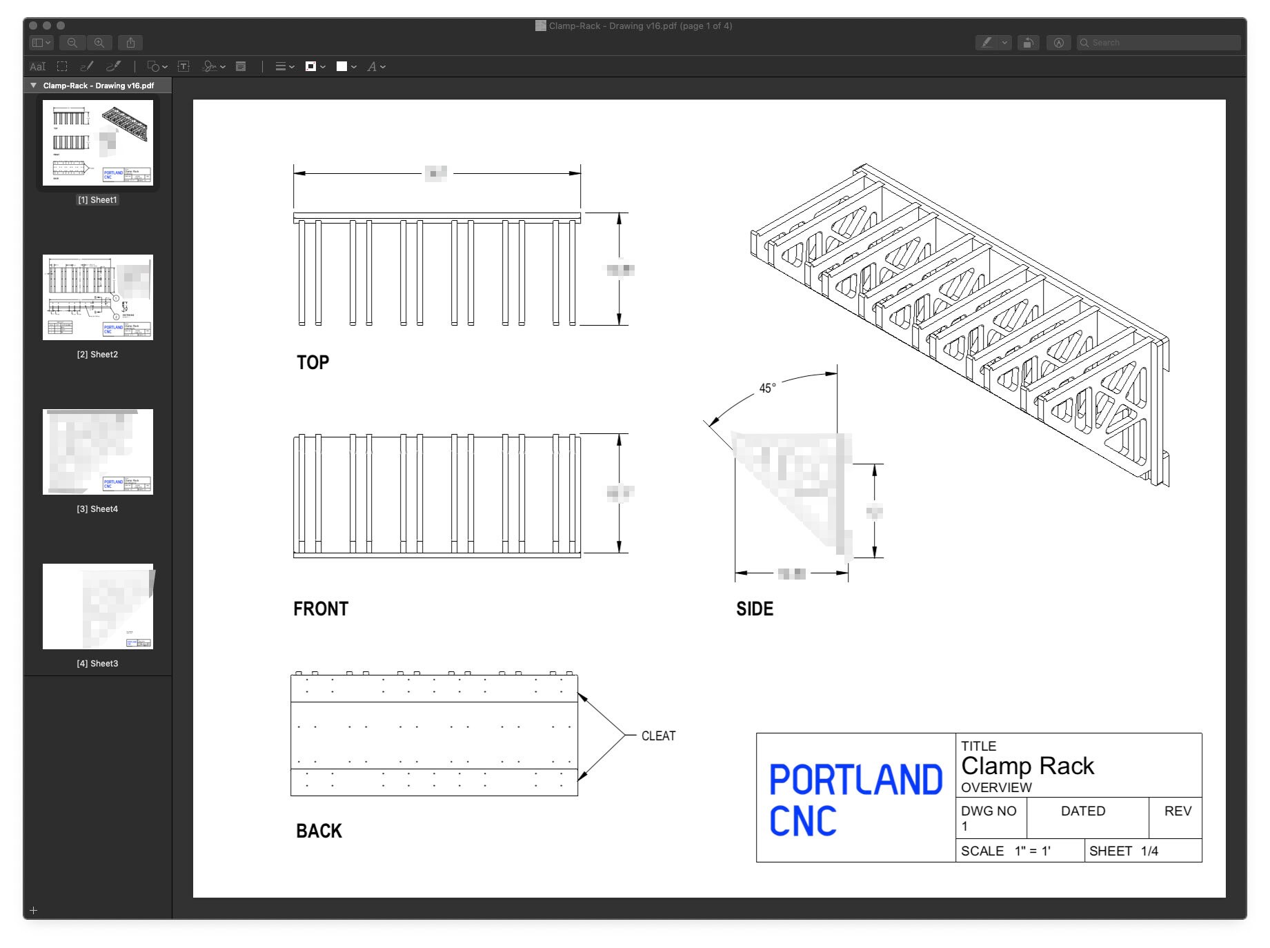 Clamp Rack Plans for Woodworkers + Digital Plans + CNC Files -- CNC DXF ...
