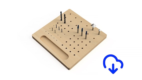 CNC Tool Organizer Download CNC Bit for Shapeoko or CNC Router | Etsy