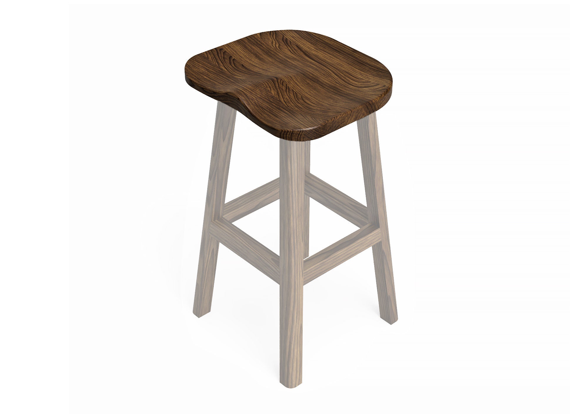 Bar Stool Seat Digital Download – CNC CAD Chair Seat, CNC Router File ...