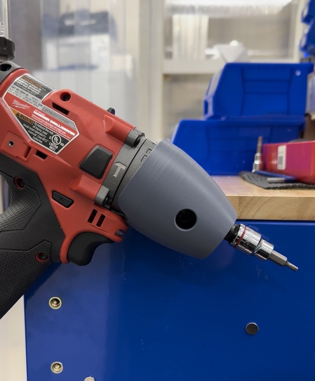 Milwaukee M12 Fuel Drill 3D Print Drill Holder Side Mount - Etsy