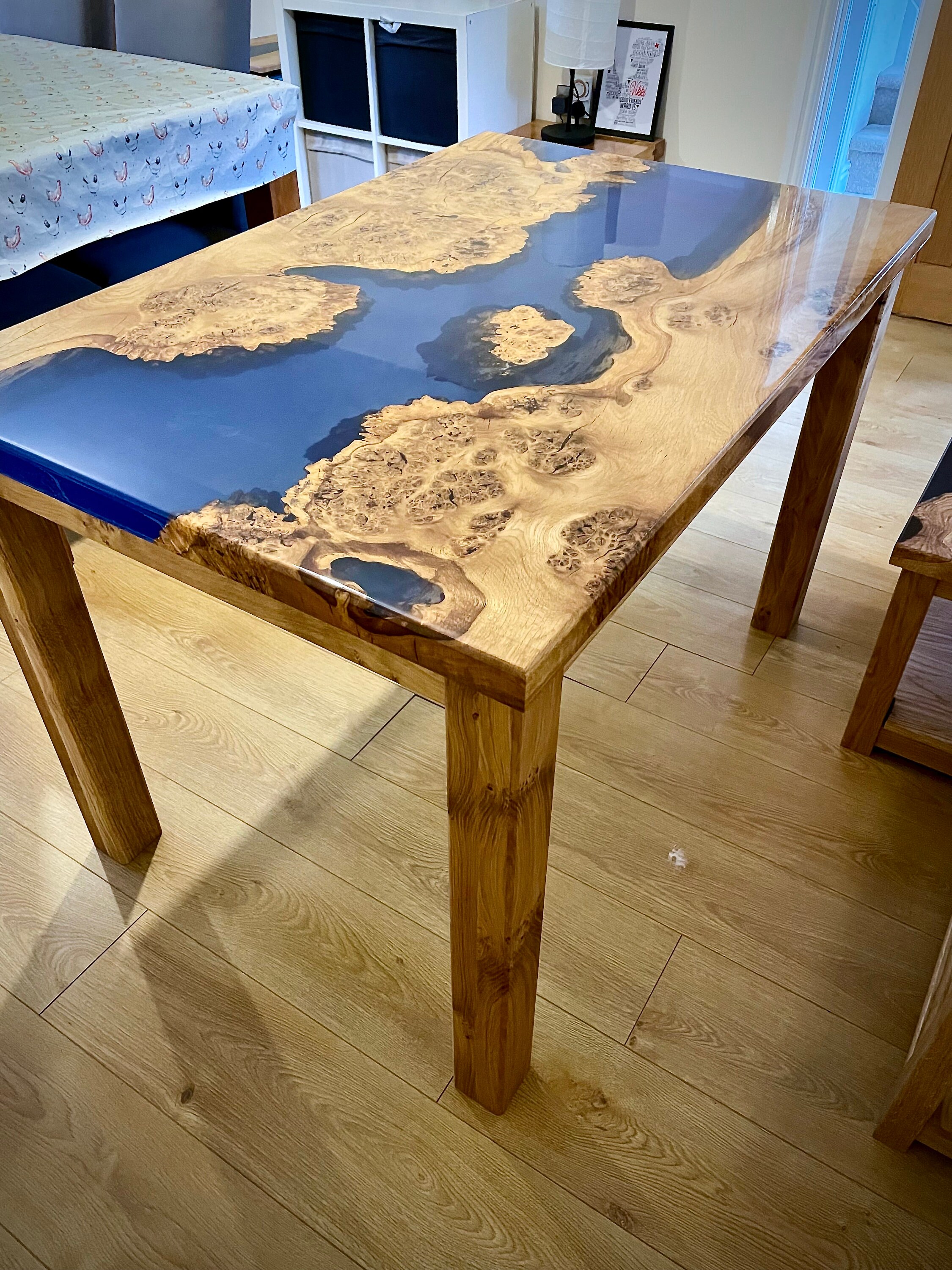 Burr Oak River Dining Table/kitchen Table. - Etsy UK