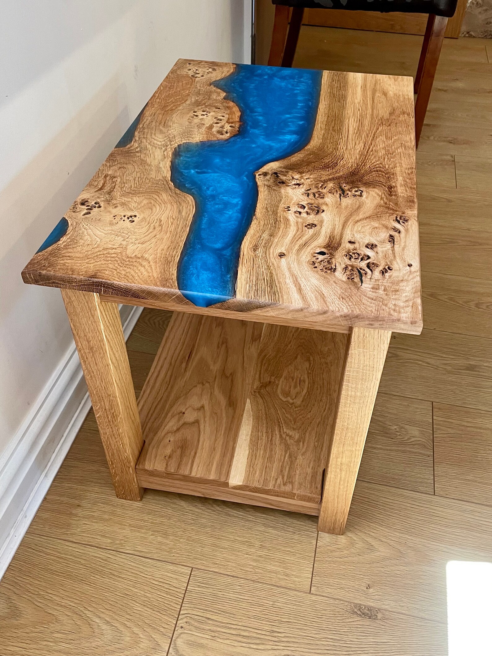 Solid Oak River Side Table. | Etsy