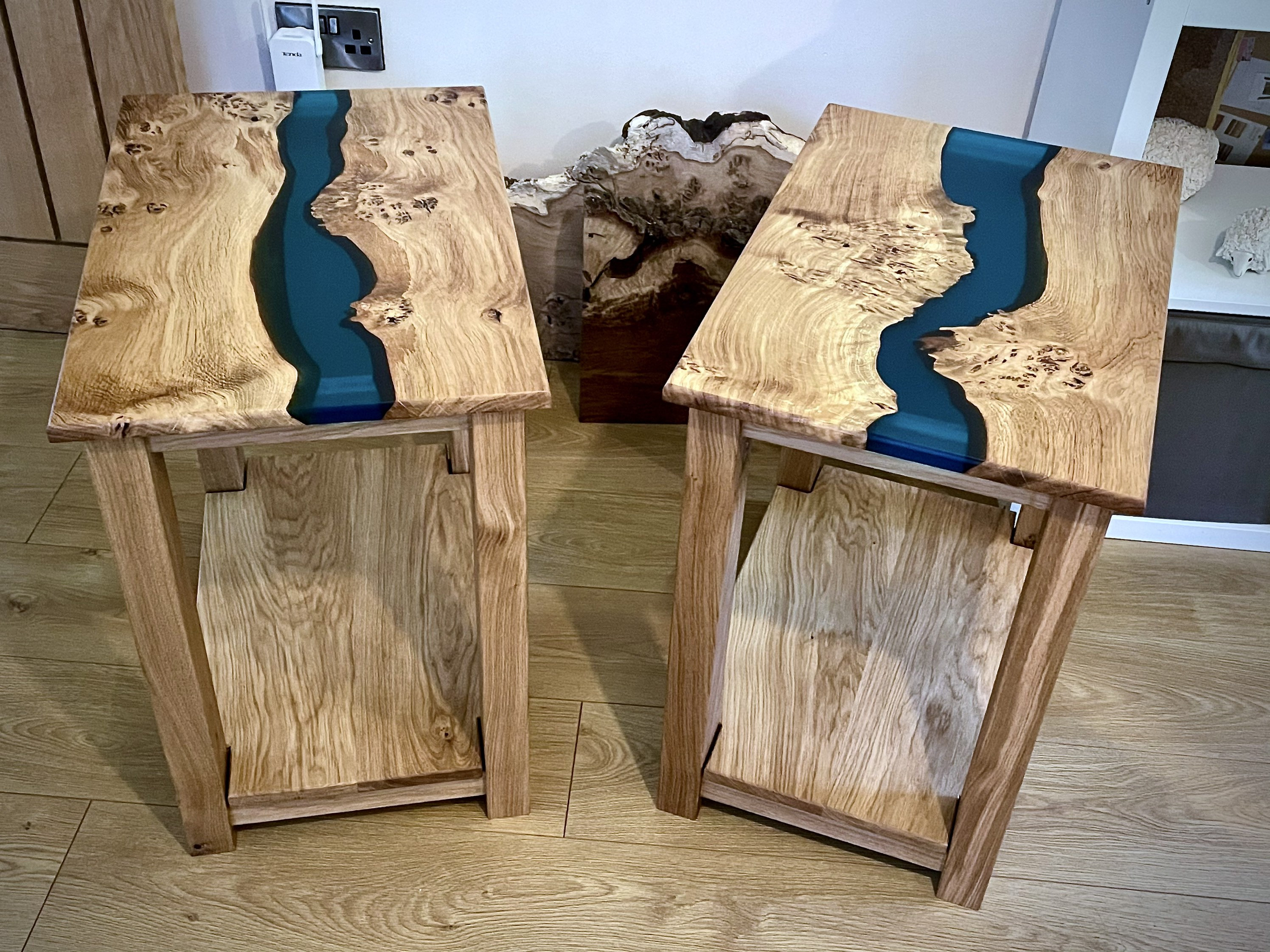 Solid Oak River Side Table. - Etsy UK