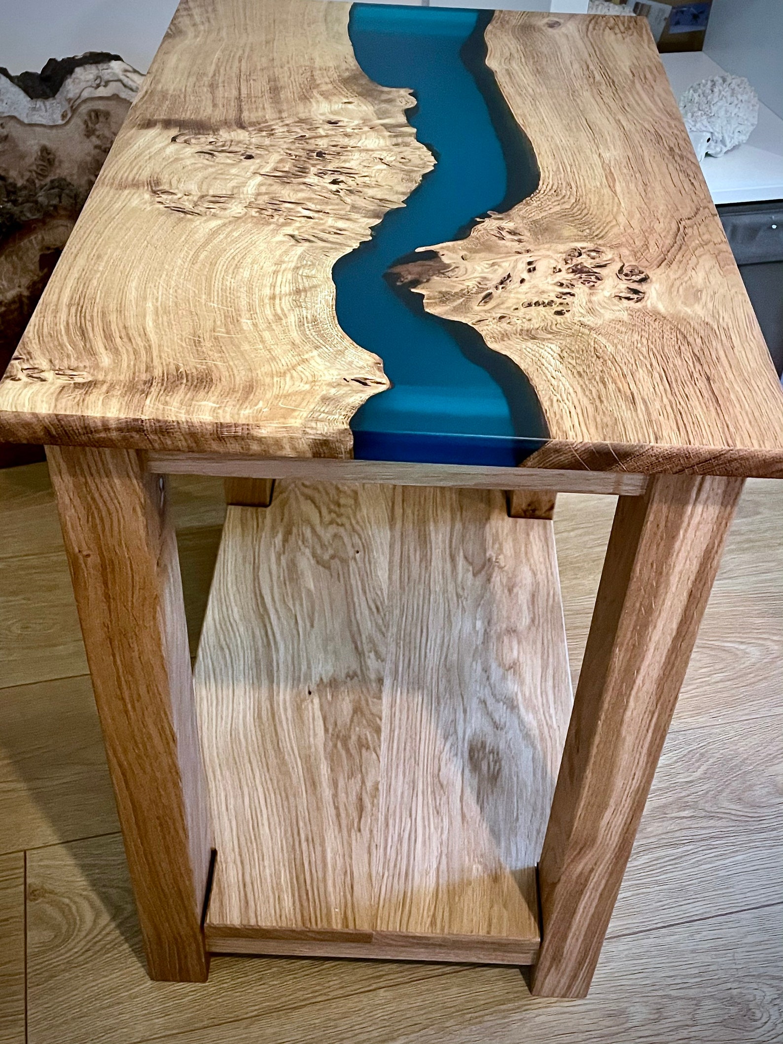 Solid Oak River Side Table. - Etsy UK