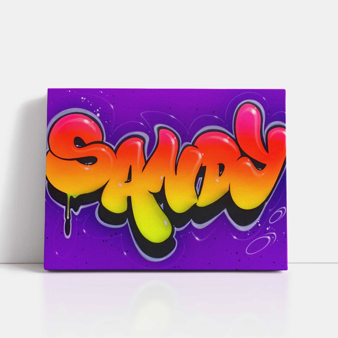 Custom Painting Colorful Graffiti Name Wall Art Urban Street - Etsy
