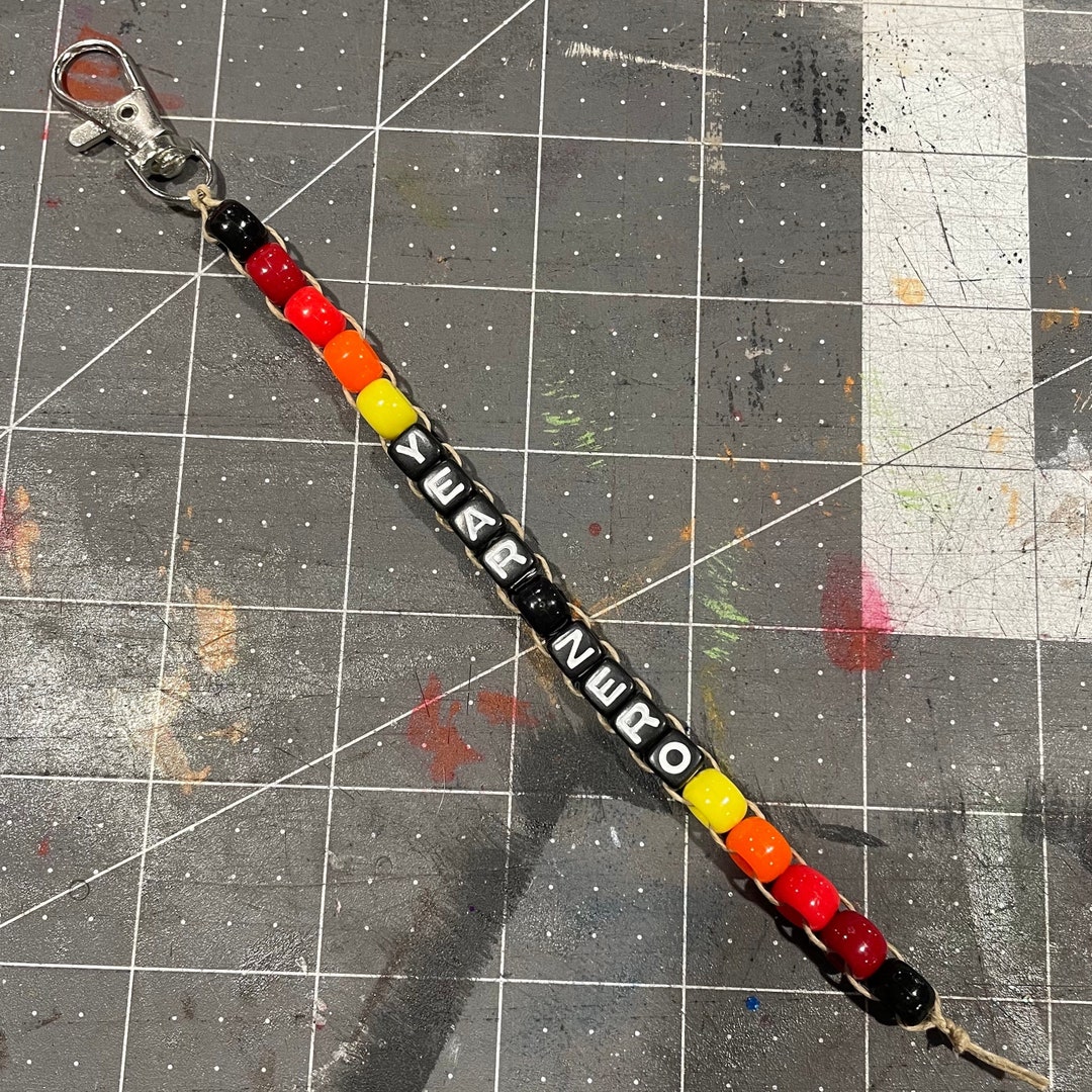 YEAR ZERO Ghost Band Friendship Bracelet Beaded Keychain - Etsy