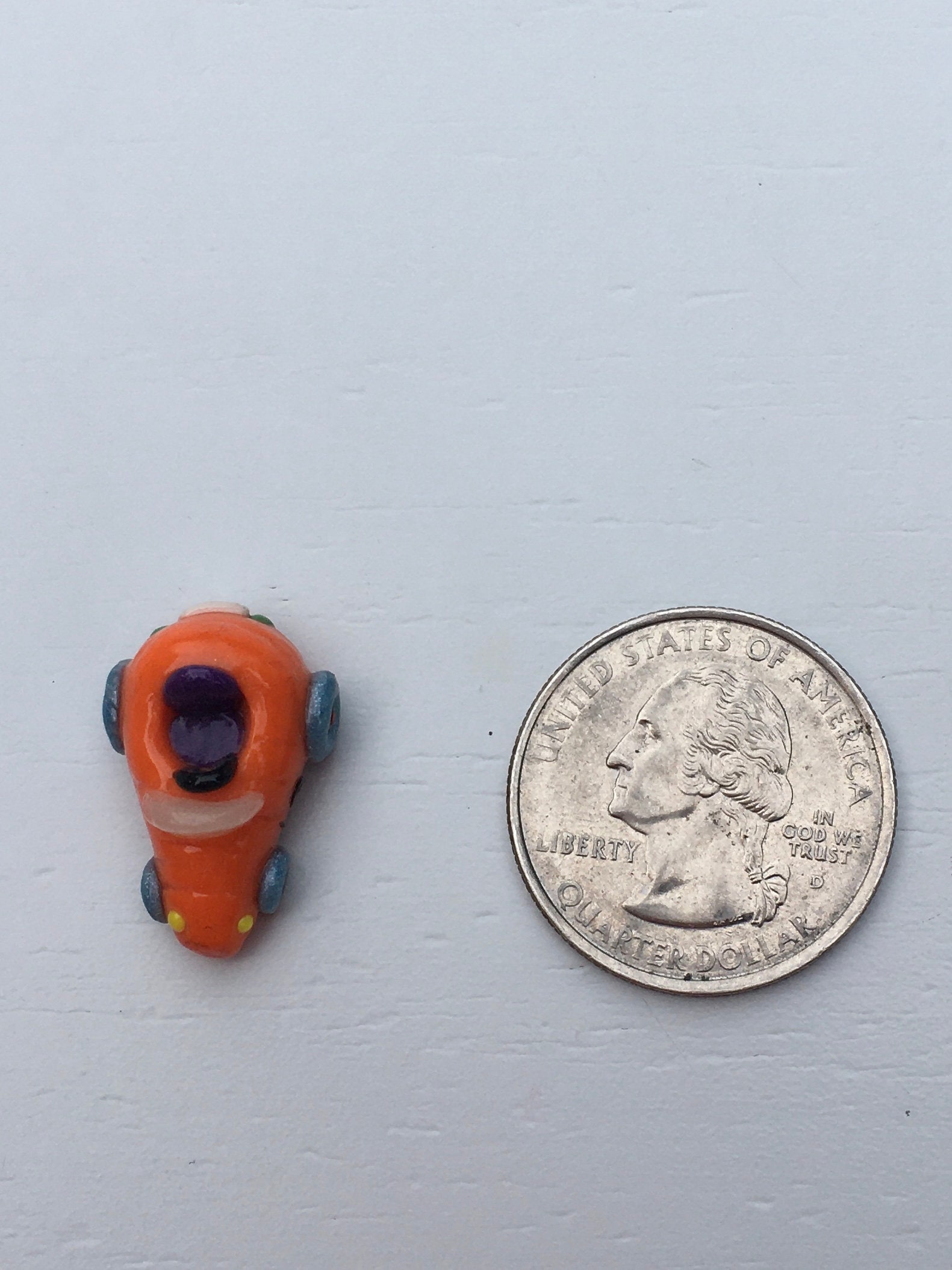 Miniature Polymer Clay Carrot Race Car - Etsy