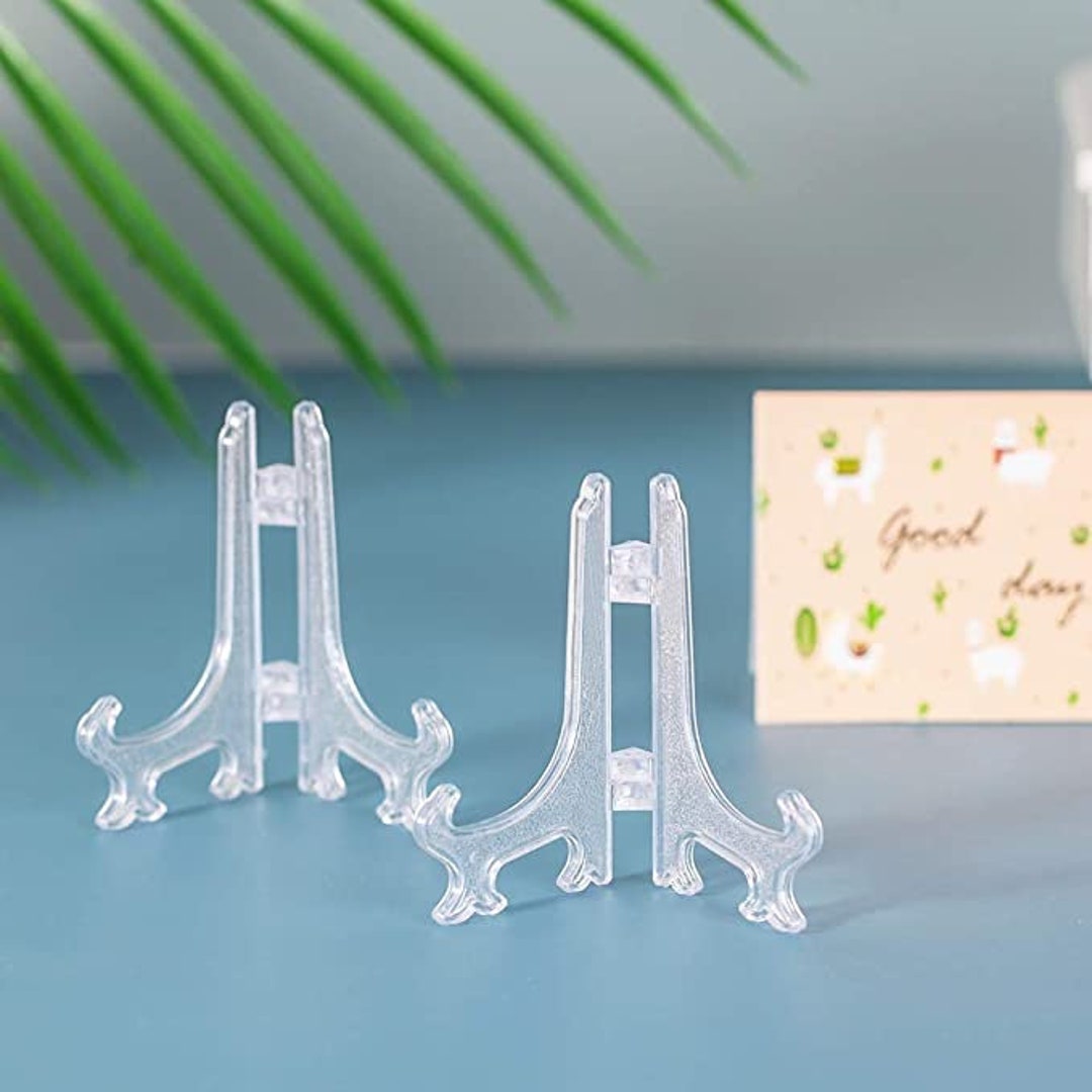Mini Clear Plastic Easel, 3 Inch, 7.5cm. Mini Easel for Displaying ...