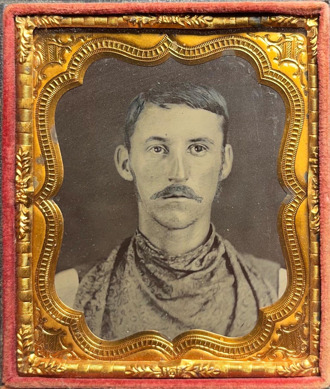 Found Photo. Young Man Has a Drawn in Mustache and Some of His Hair ...