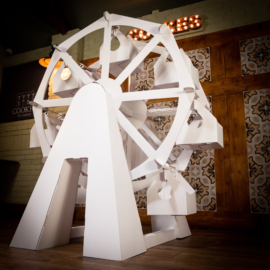 Ferris wheel display Heavy duty cardboard Flatpack design no | Etsy