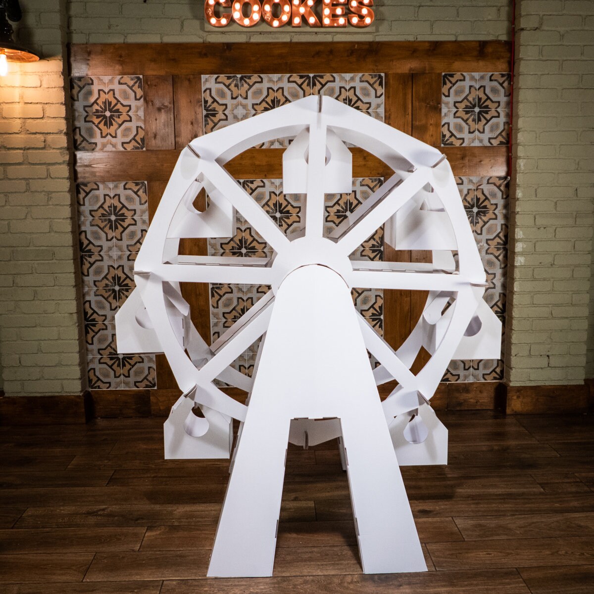Ferris wheel display Heavy duty cardboard Flatpack design no | Etsy
