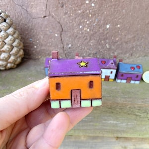 Tiny Ceramic House , Miniature House, British Houses, Cute Pottery ...