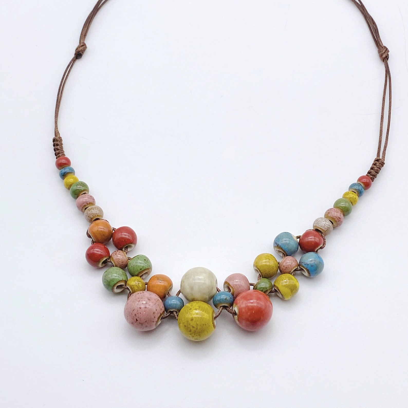 Porcelain Necklace Handmade Ceramic Jewelry Christmas - Etsy