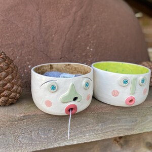 Artisan Ceramic Yarn Bowl - Handmade Pottery for Knitters and ...