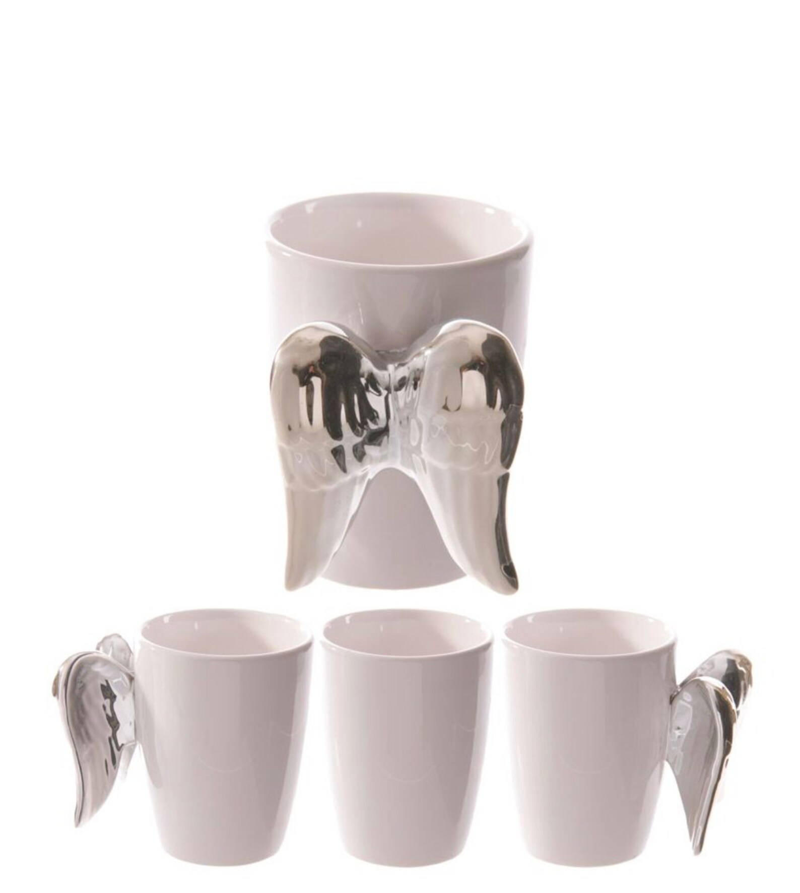 Silver Angel Wings Tea Mug Coffee Mug Decorated Mug - Etsy UK