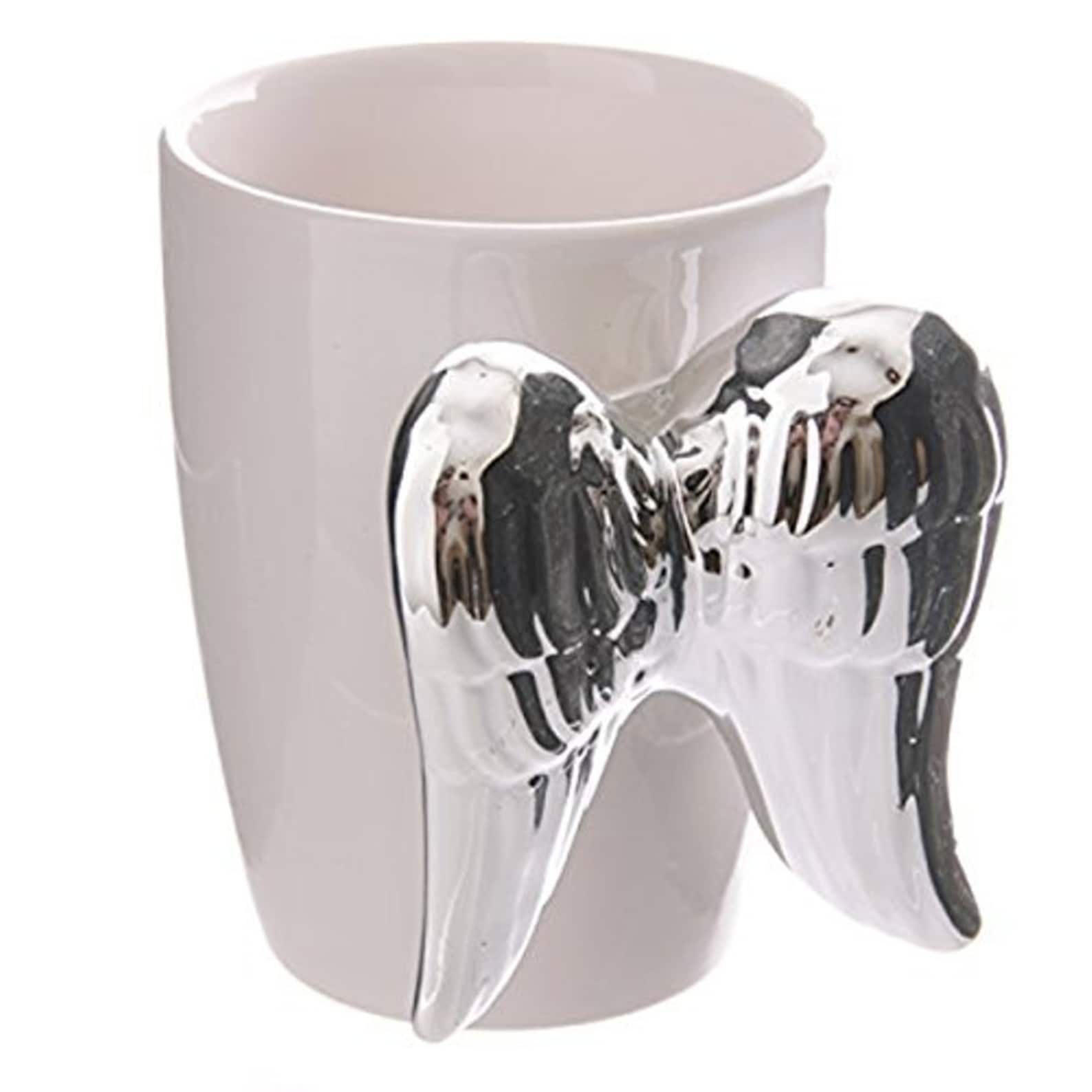 Silver Angel Wings Tea Mug Coffee Mug Decorated Mug - Etsy UK