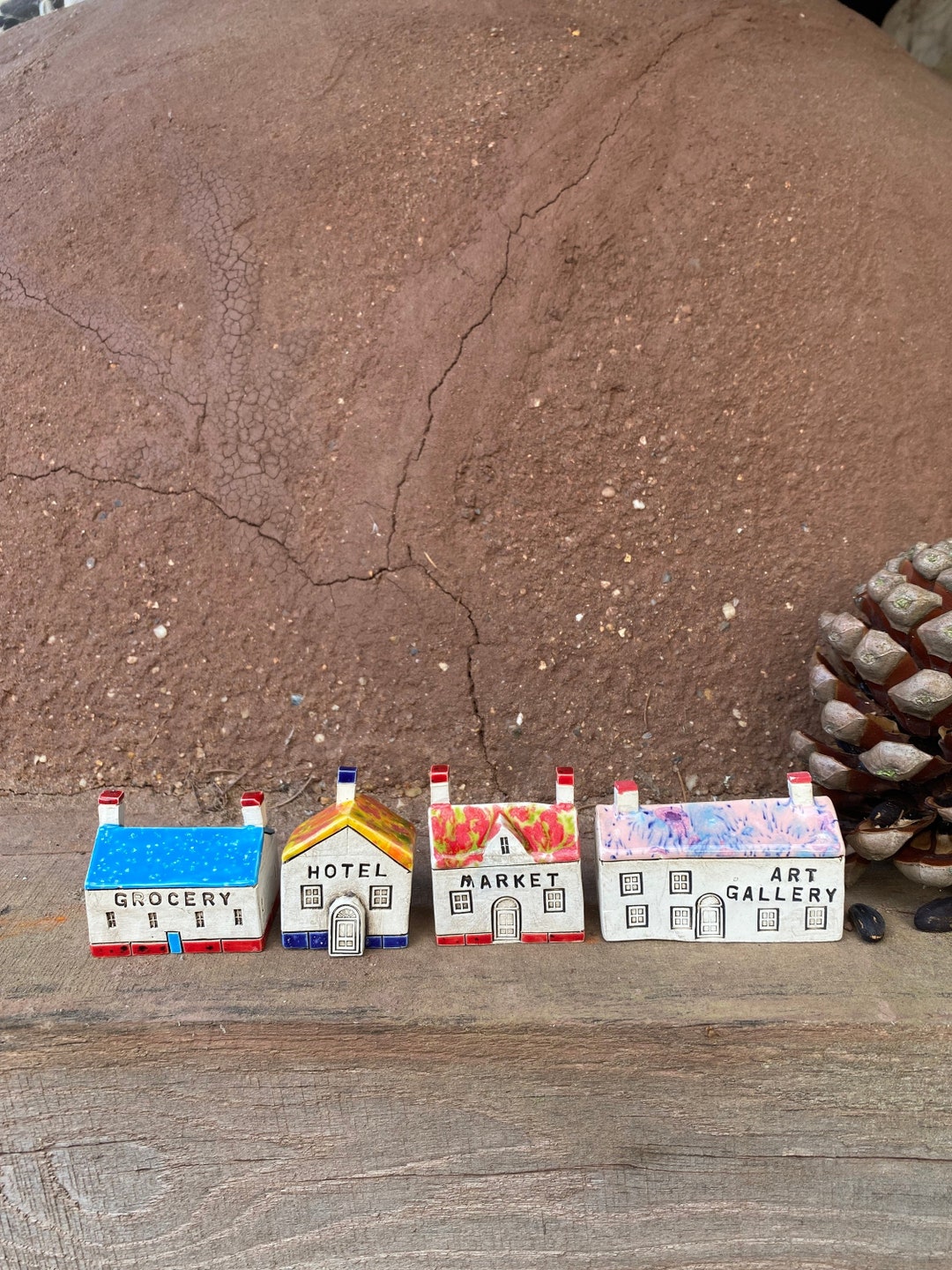 Tiny Ceramic House , Miniature House, British Houses, Cute Pottery ...