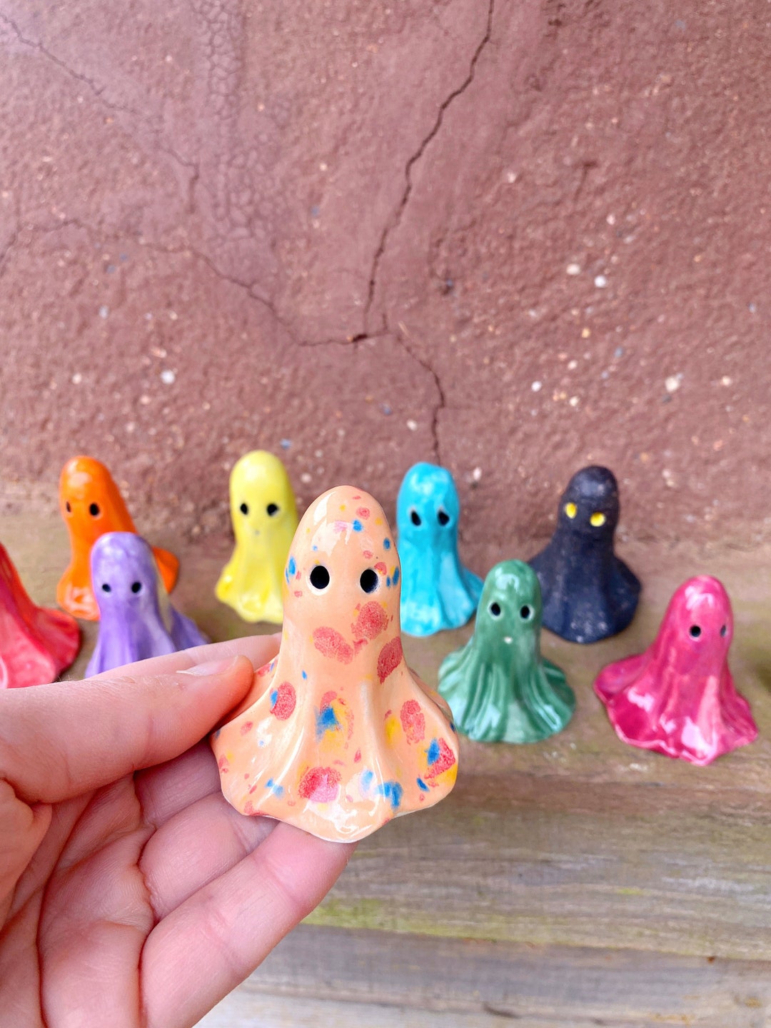 Unique Ghost Deco, Pocket Ghost, Handmade Ceramic Ghosts Decorations - Etsy