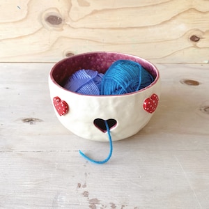 Artisan Ceramic Yarn Bowl - Handmade Pottery for Knitters and ...