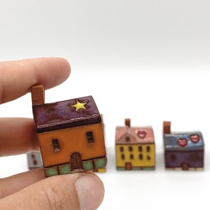Tiny Ceramic House , Miniature House, British Houses, Cute Pottery ...