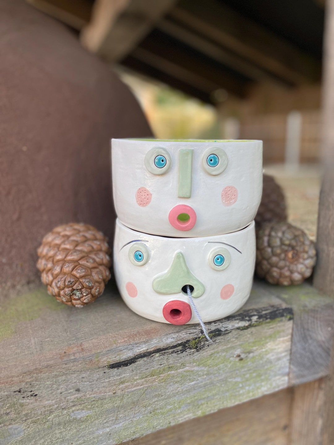 Artisan Ceramic Yarn Bowl - Handmade Pottery for Knitters and ...