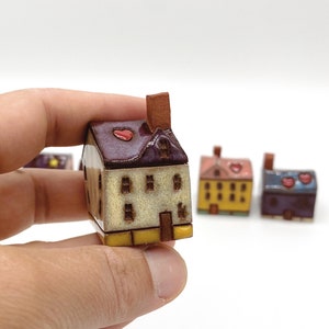 Tiny Ceramic House , Miniature House, British Houses, Cute Pottery ...