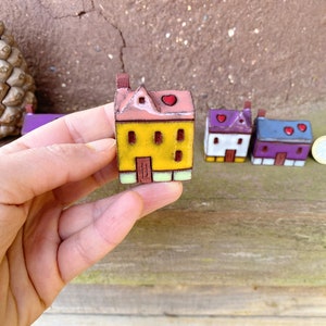 Tiny Ceramic House , Miniature House, British Houses, Cute Pottery ...