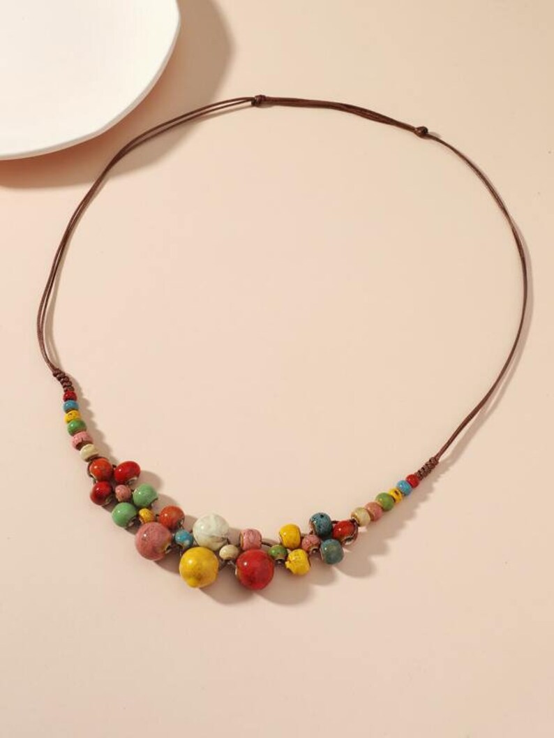 Porcelain Necklace Handmade Ceramic Jewelry Christmas - Etsy