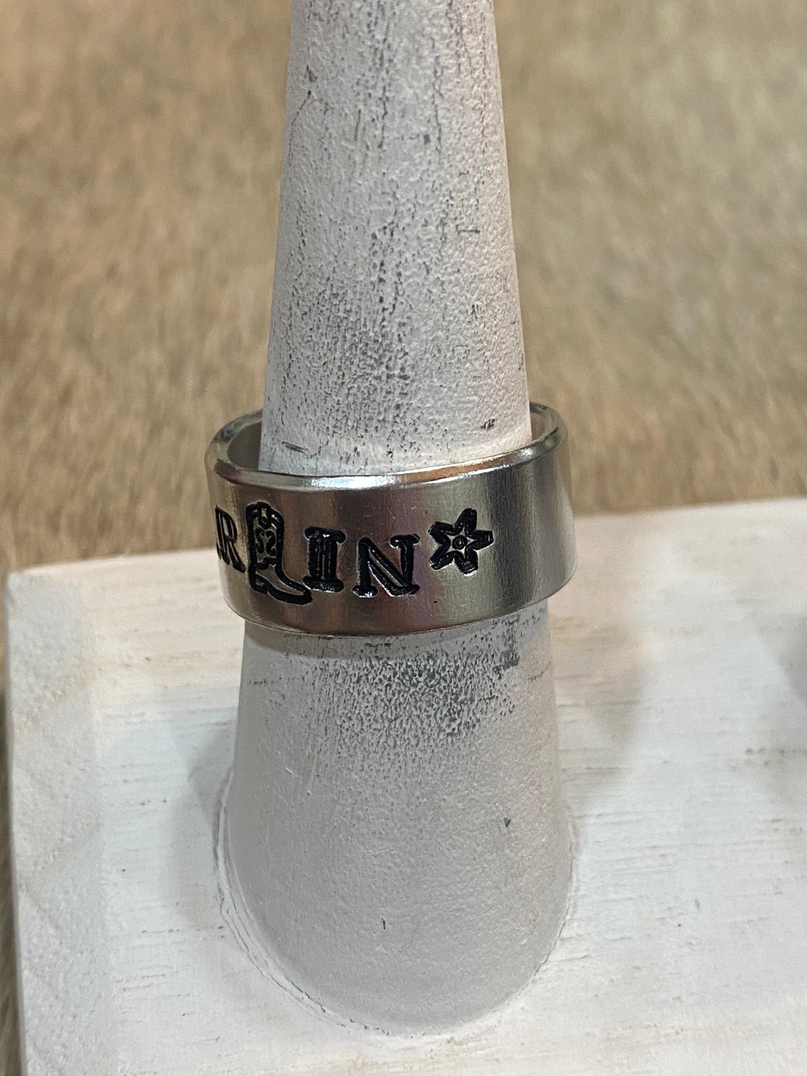 Darlin Cowboy Boot Ring Western Inspired Jewelry Cowgirl - Etsy